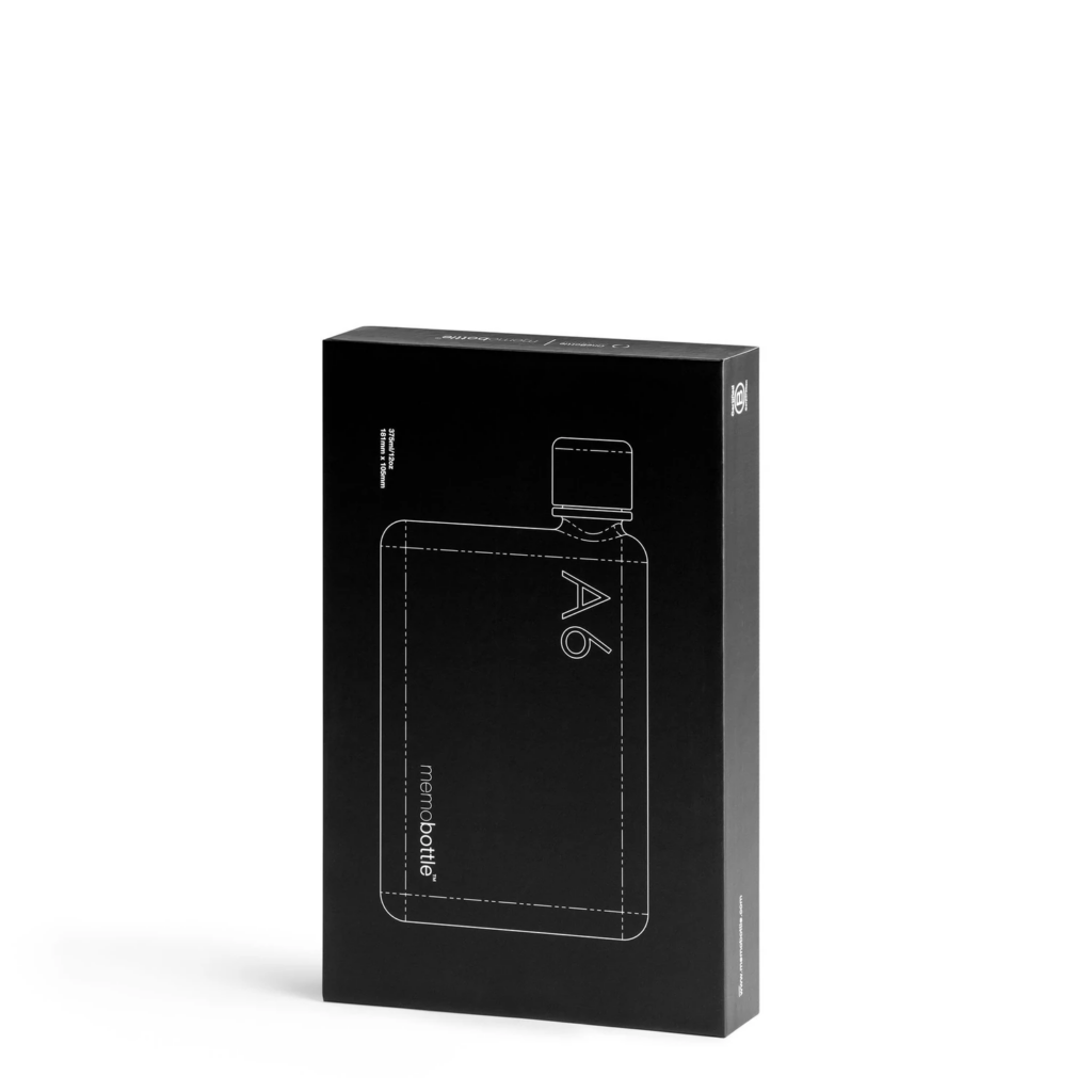 Memobottle A6 Trinkflasche transparent | One Horizon